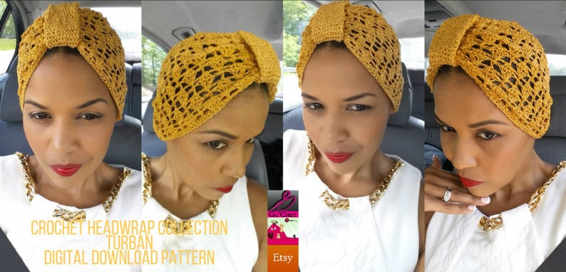 Crochet Hair Wrap Pattern Collection PDF Crochet Pattern | Etsy