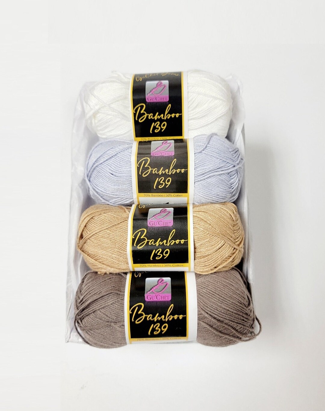 Yarn Gift Set - Bamboo/cotton Yarn "sumptous Shawl" - Cotton Yarn, Gift ...