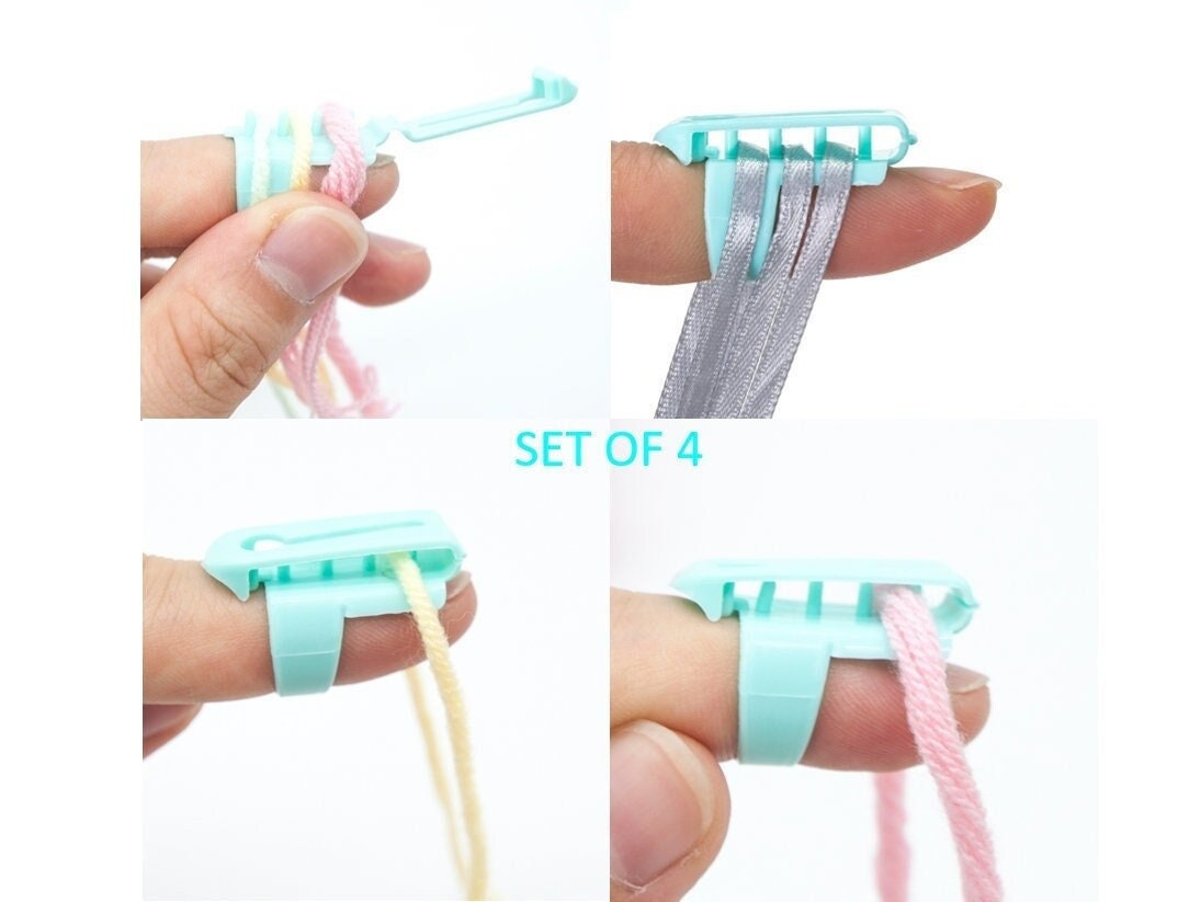 Yarn Ring Guide pack of 4 Plastic Yarn Tension Guide - Etsy