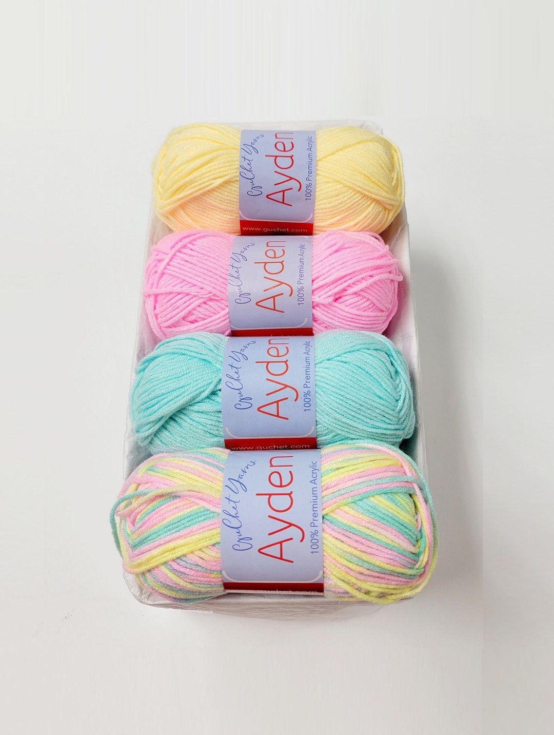 Yarn Gift Set - Baby Soft Acrylic Yarn - Ayden - Gift for Yarn Lover ...