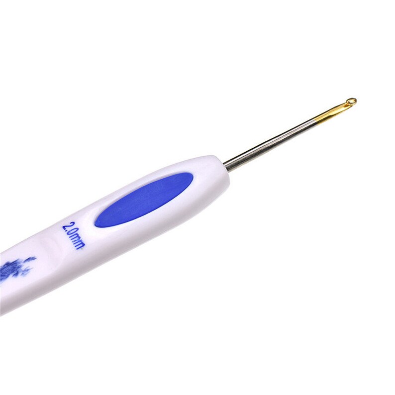 Crochet Hook Set - Includes 16 Hooks + Blue Paisley Case. Aluminum ...