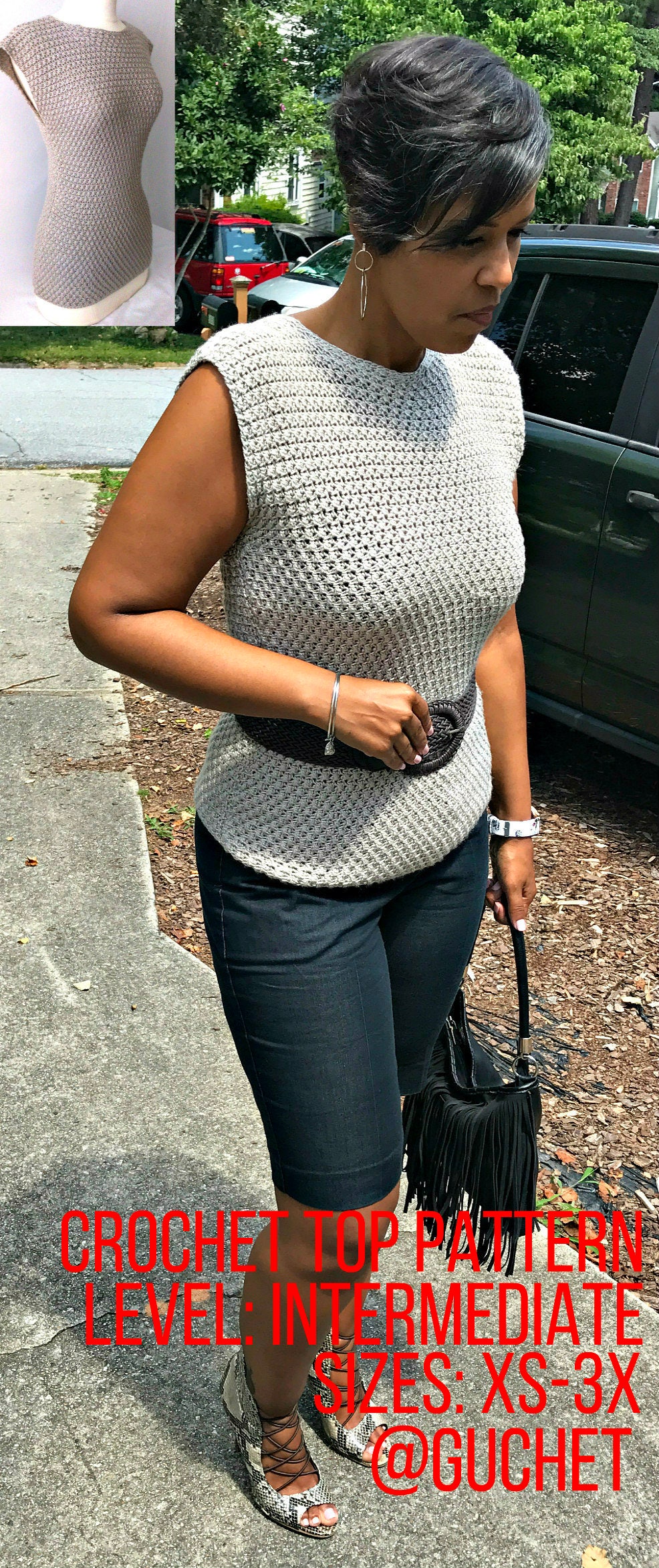 Crochet Top Pattern Includes Plus Sizes Asymmetrical Stitch | Etsy