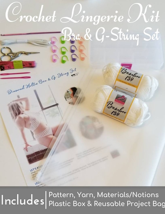 Crochet Lingerie Kit Crochet Lingerie Pattern Plus Size | Etsy