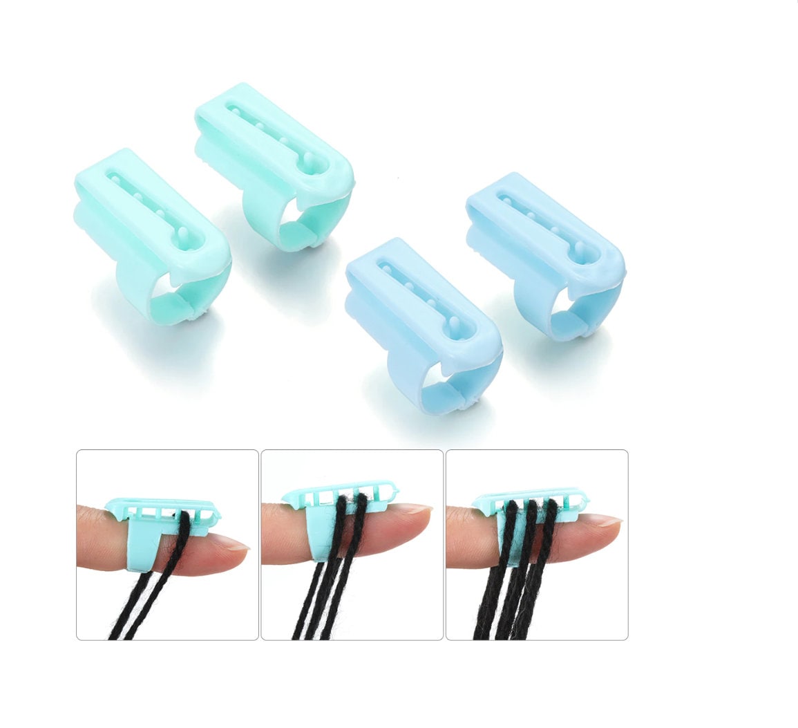 Yarn Ring Guide pack of 4 Plastic Yarn Tension Guide - Etsy