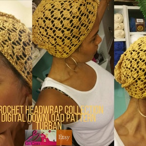 Crochet Hair Wrap Pattern Collection - PDF Crochet Pattern Crochet ...