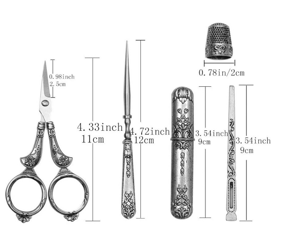 Scissors, Sewing Gift Set - Cutting Scissors, Embroidery Scissors ...