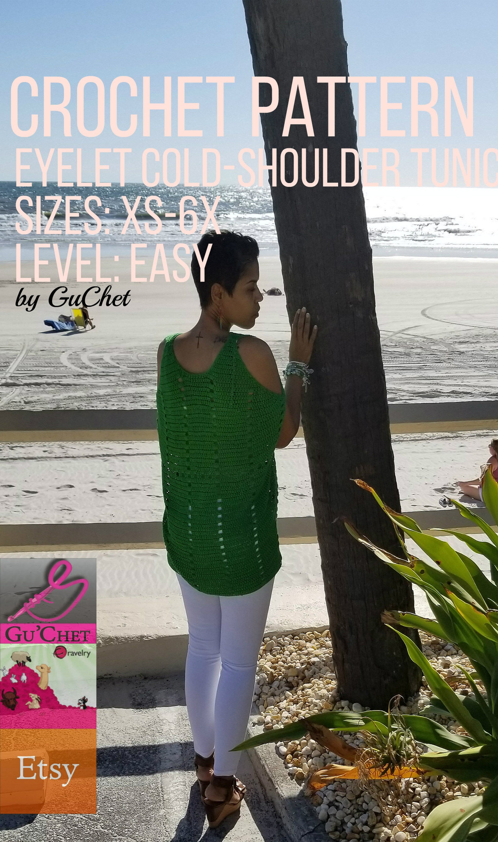 Crochet Top Pattern Crochet Tunic Pattern Eyelet Cold | Etsy