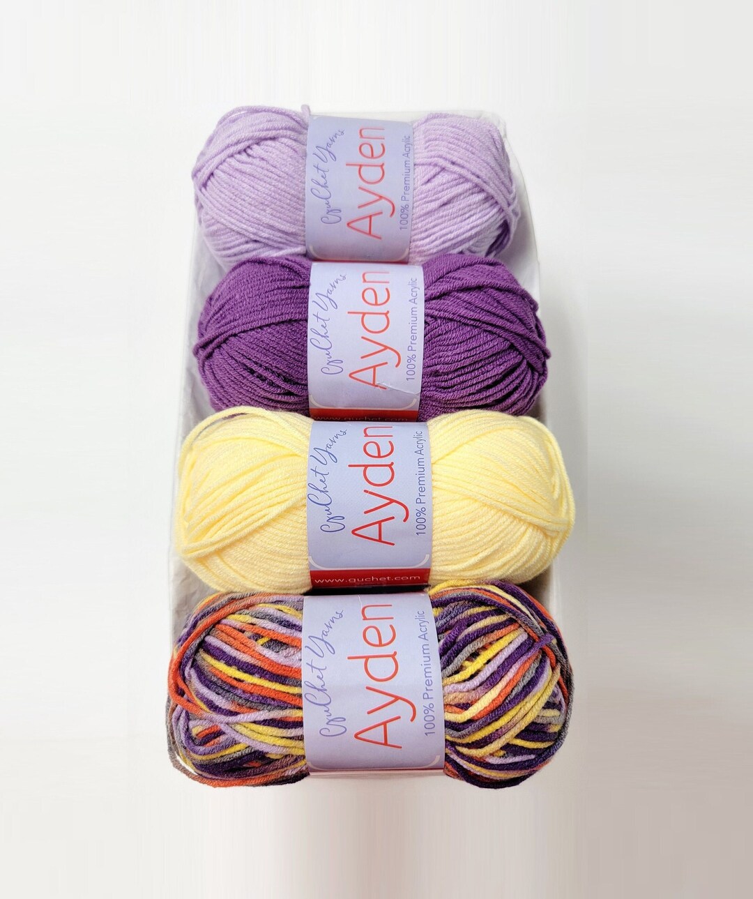 Yarn Gift Set - Baby Soft Acrylic Yarn - Ayden - Gift for Yarn Lover ...