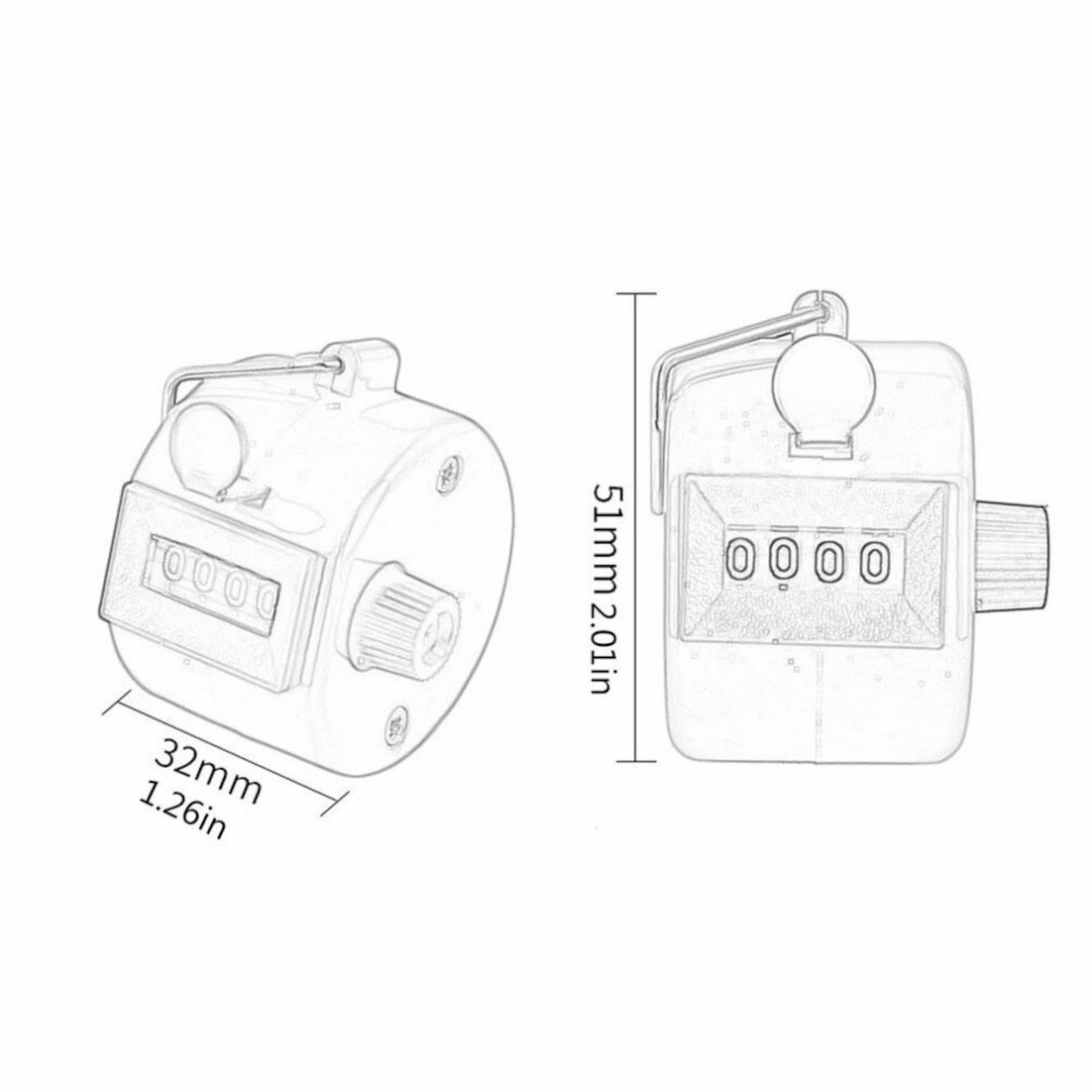 Knitting Row Counter, Manual Counter, Stitch Counter, Tally Counter ...
