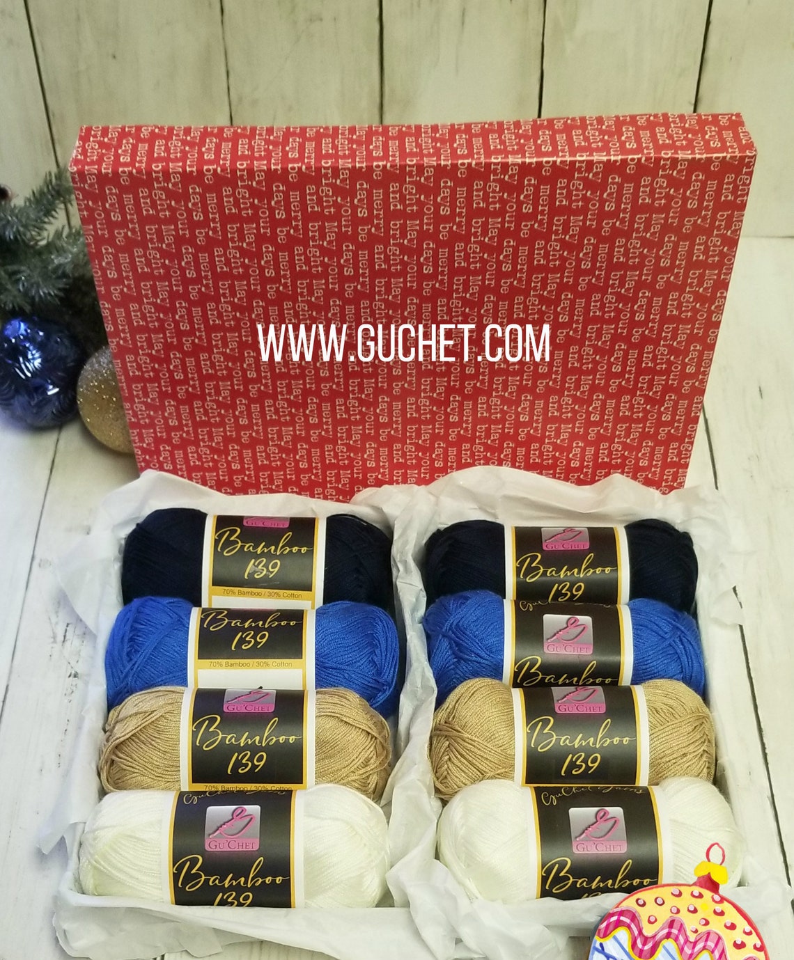 Yarn Yarn Gift Set Bamboo Yarn Cotton Yarn Gift for Woman - Etsy