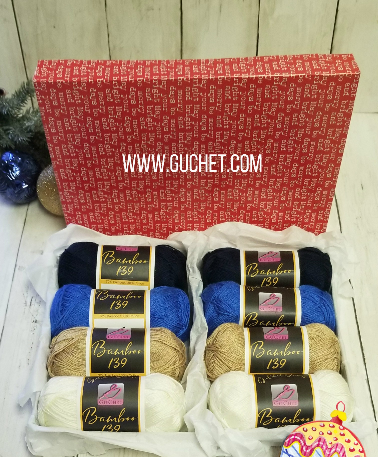 Yarn Yarn Gift Set Bamboo Yarn Cotton Yarn Gift for Woman | Etsy