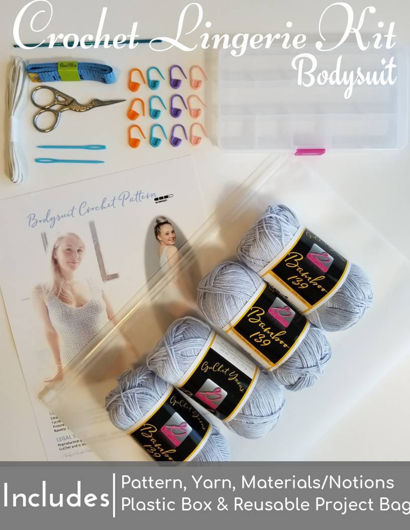 Crochet Lingerie Kit Crochet Lingerie Pattern Plus Size - Etsy