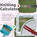 Knitting Gauge Ruler - Knitting Stitch Calculator, Swatch Ruler, Stitch ...