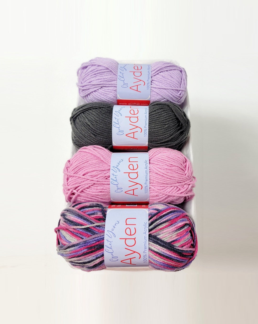 Yarn Gift Set - Baby Soft Acrylic Yarn - Ayden - Gift for Yarn Lover ...
