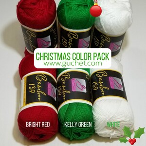 Yarn, Christmas Yarn Pack, Dark Classic, Gift for Her, Yarn for ...