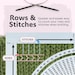 Knitting Gauge Ruler - Knitting Stitch Calculator, Swatch Ruler, Stitch ...