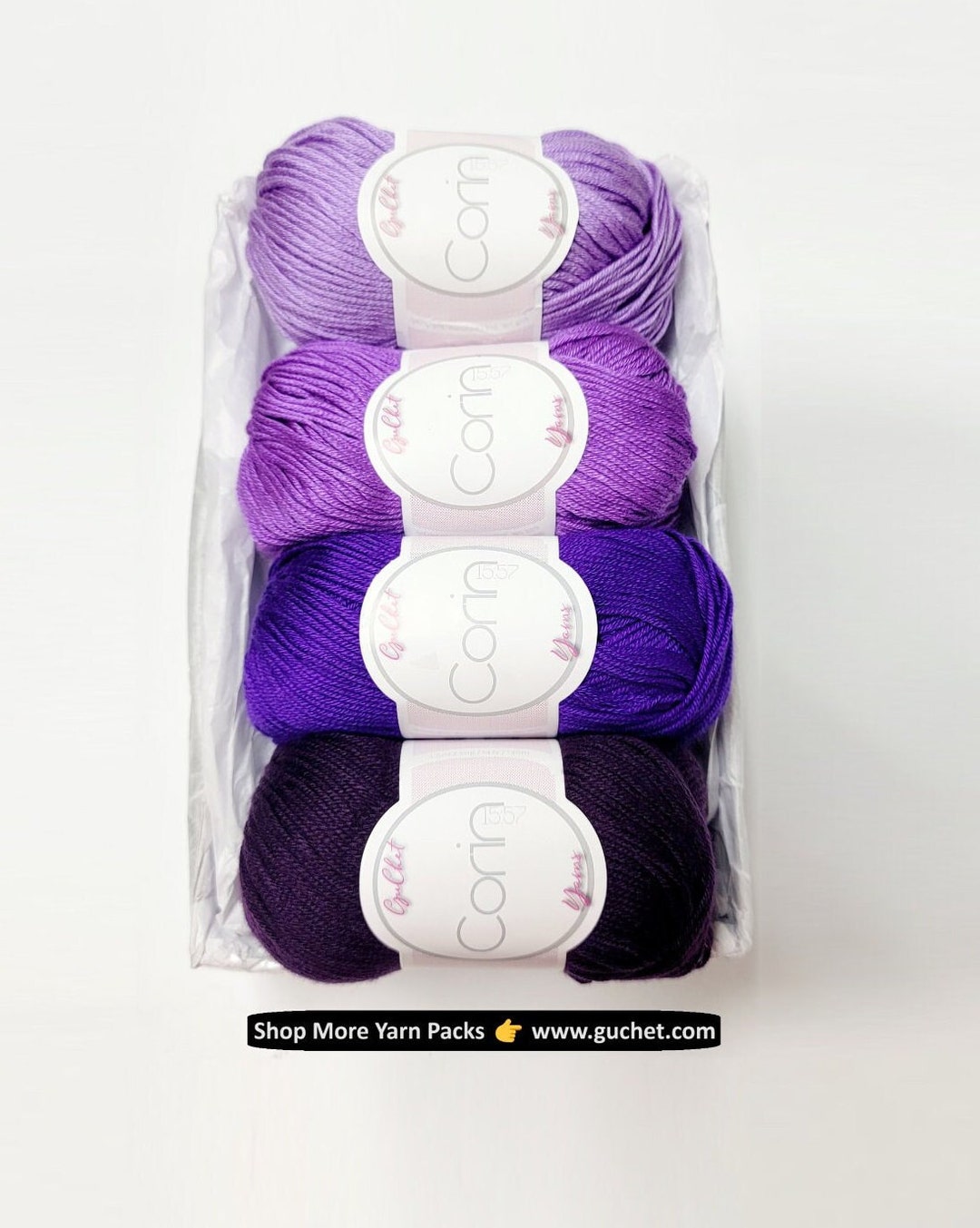 Yarn Gift Set - Silk/cashmere Yarn "majestic Purple" Yarn Lover, Cotton ...