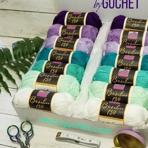 Yarn, Free Shipping, Yarn Gift Set, Cotton Yarn, Crochet Yarn, Knitting ...