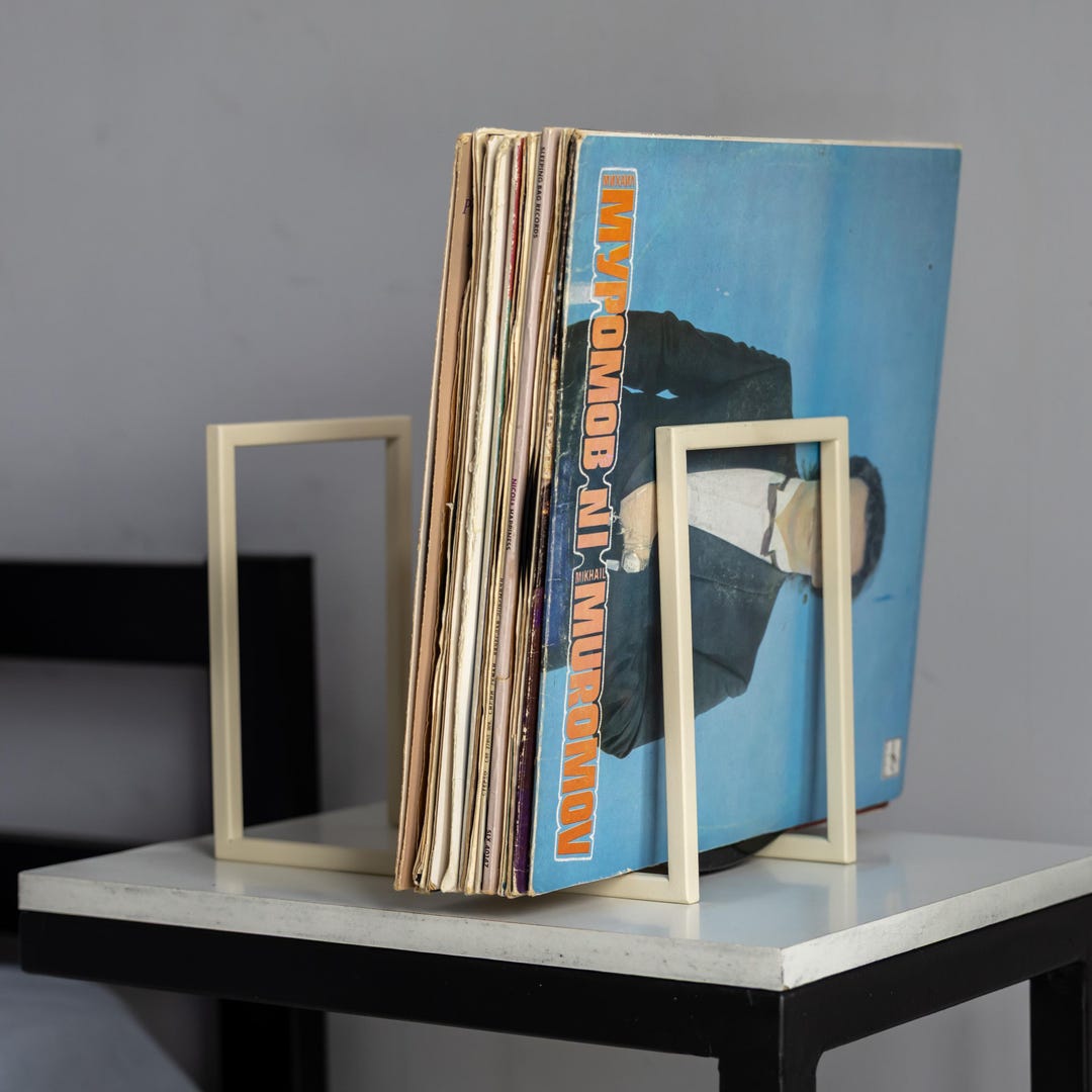 Metal Vinyl Record Holder Stand Vintage LP Rack Record Organizer ...