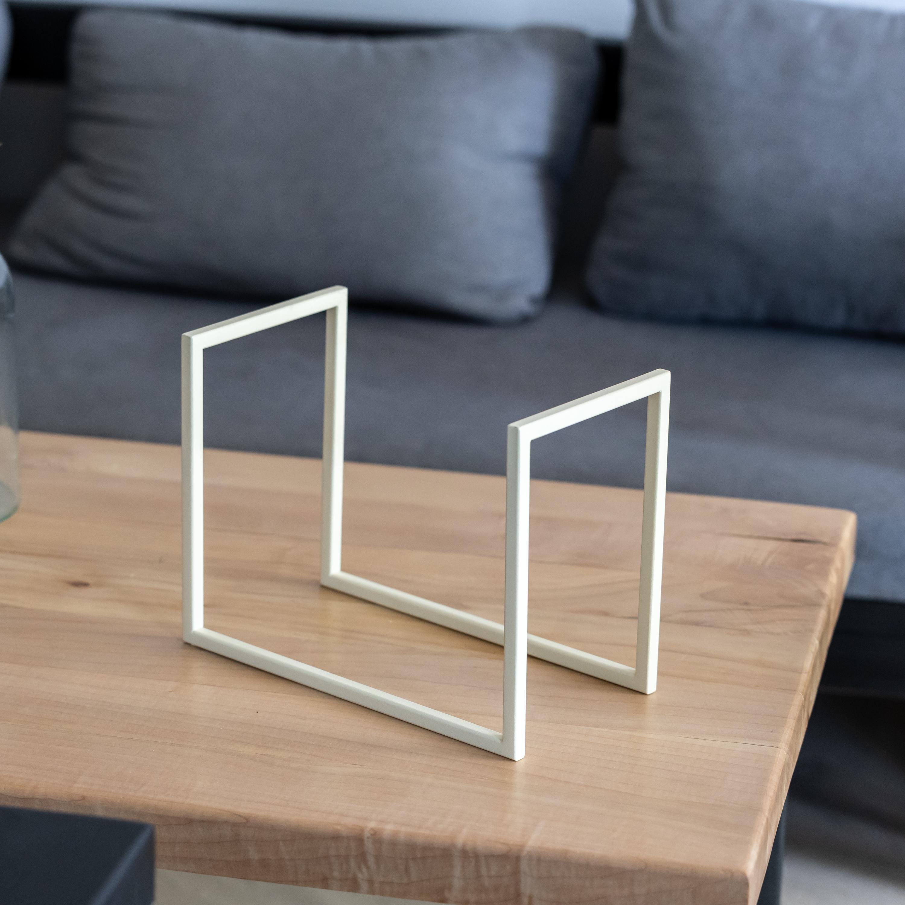 Handmade Metal Book Stand: Modern Minimalist Book Organizer - Etsy