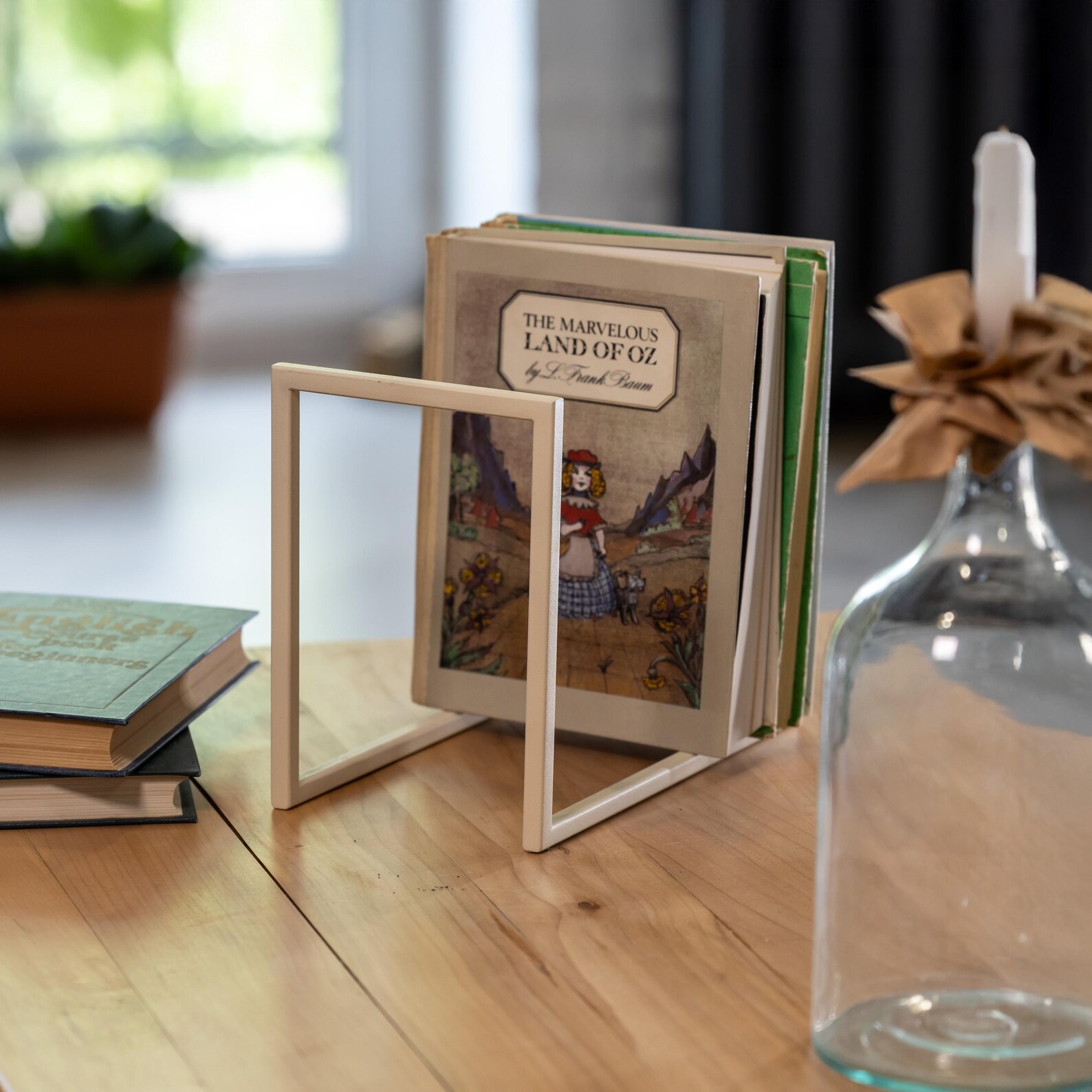 Handmade Metal Book Stand: Modern Minimalist Book Organizer - Etsy