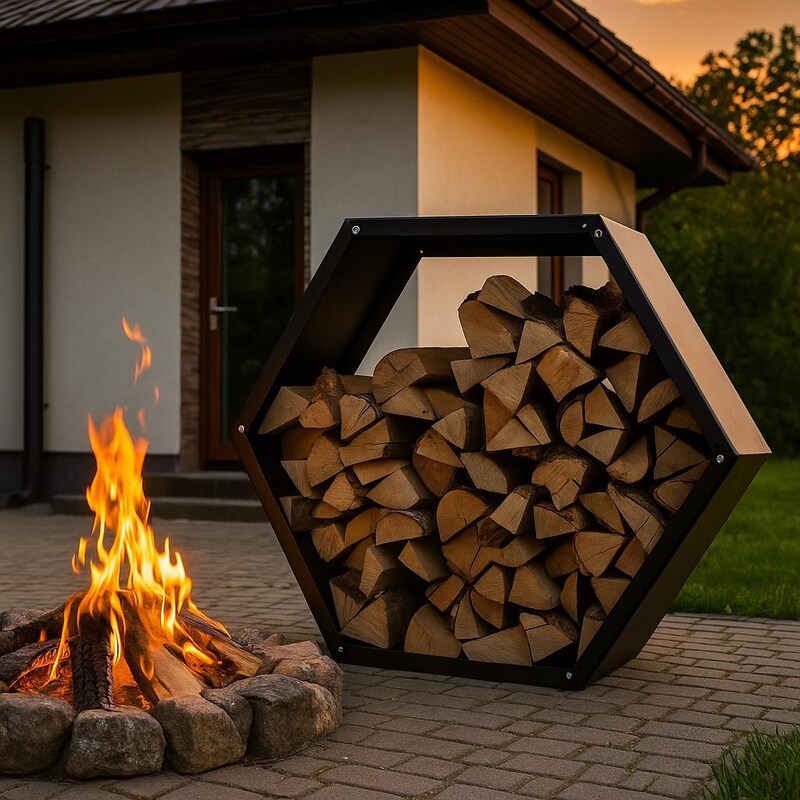 Outdoor Fire Log Stand - Etsy