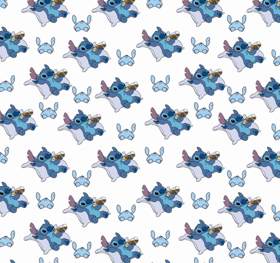 Cartoon Stict Drinking Cotton Fabric Lilo Cartoon Fabric,pure Cotton ...