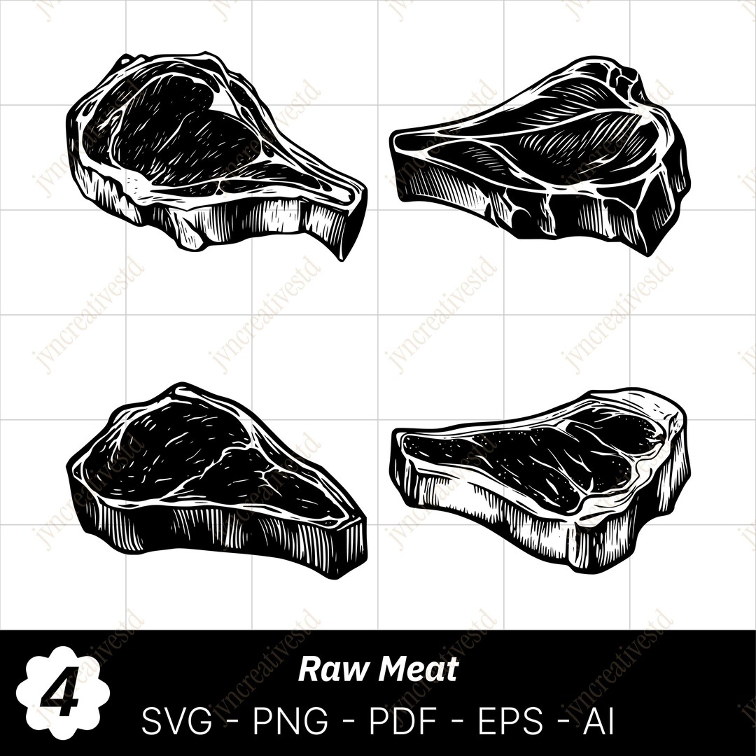 Butcher Clipart Pack | Vector Files for DIY Projects, Decals & Engraved ...
