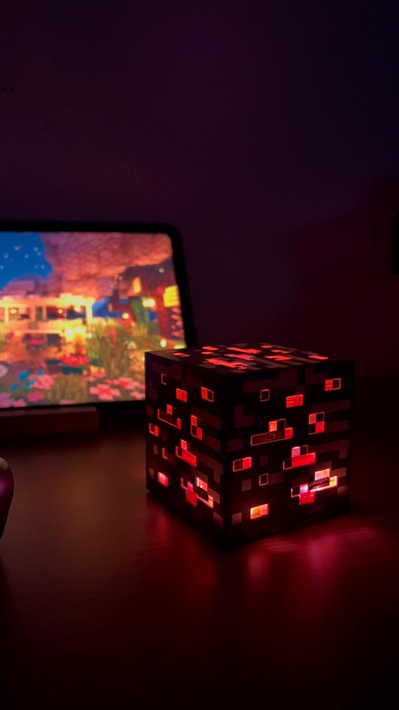Minecraft Redstone LED Lamp - Etsy