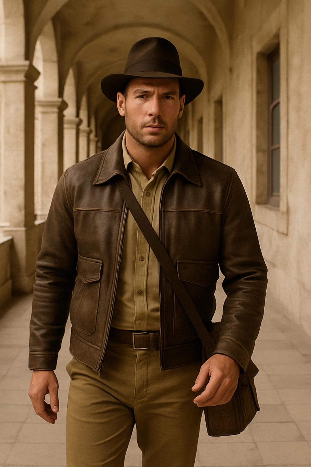 Men’s Vintage Explorer Leather Jacket– Style Adventure Coat,retro ...