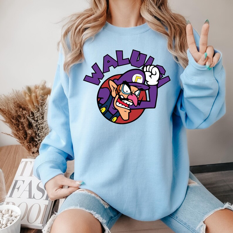 Super Mario Waluigi Hoodie, Disney Waluigi Character, Disneyland Trip ...