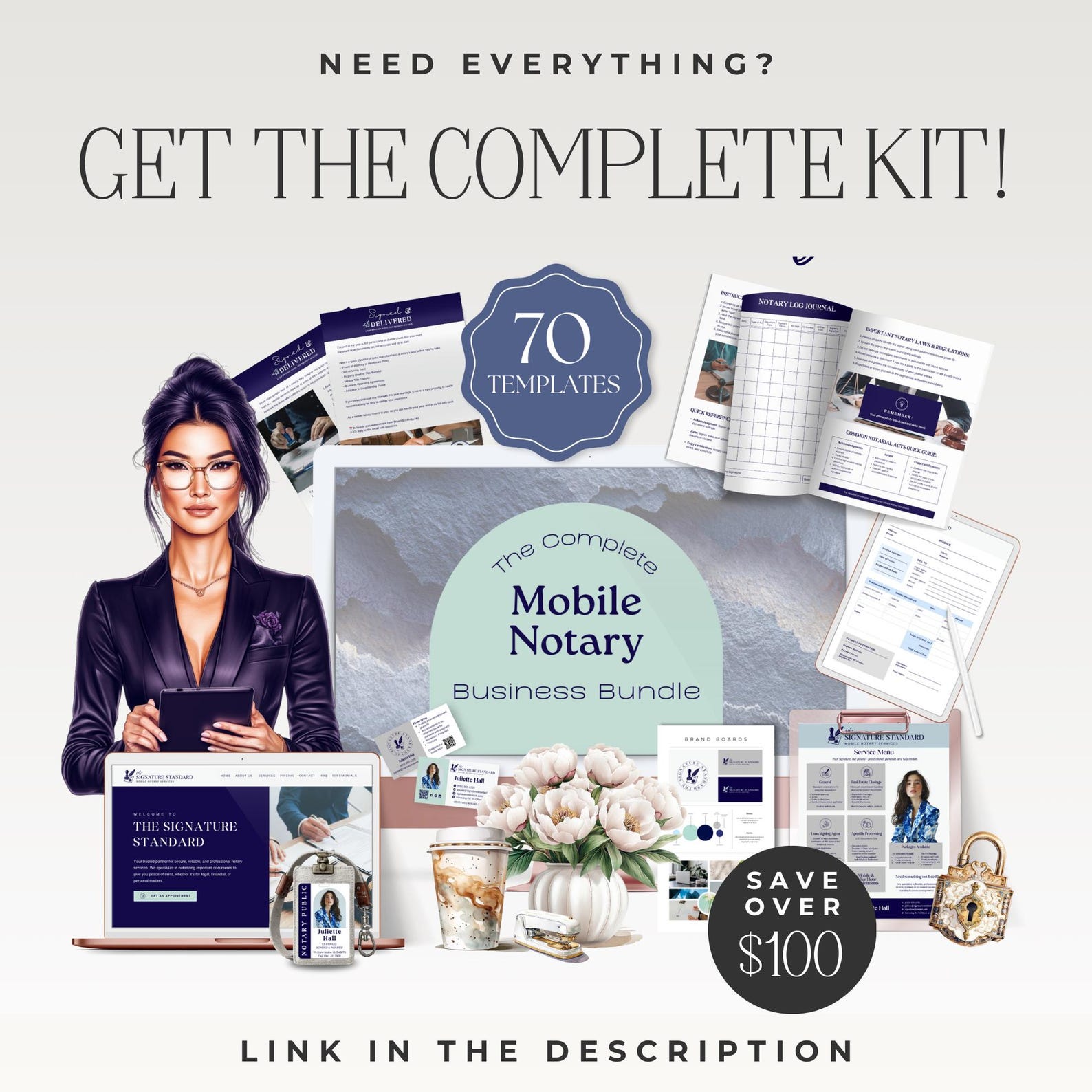 Mobile Notary Public Service List, Detailed Price List Template, Notary ...