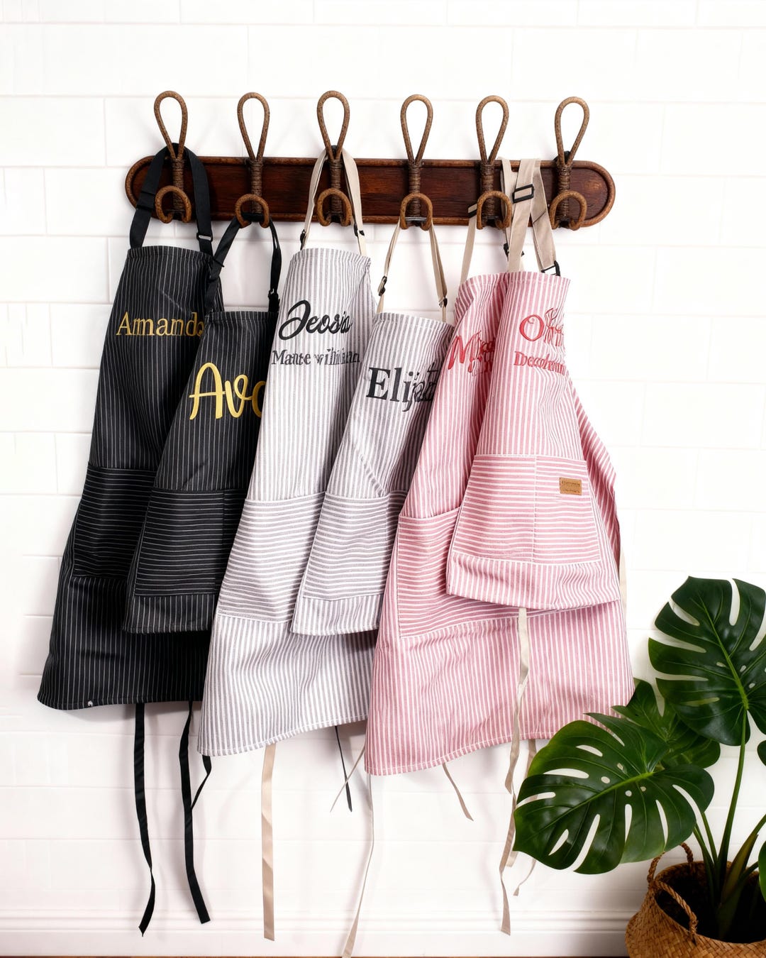 Personalized Embroidered Apron – Custom Baking Apron With Name, Cooking ...