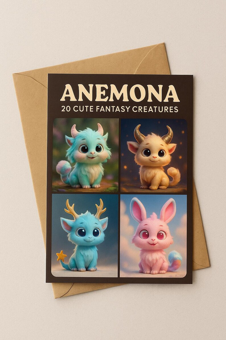 Pixar-style Fantasy Creatures: Character Reference Art (digital ...