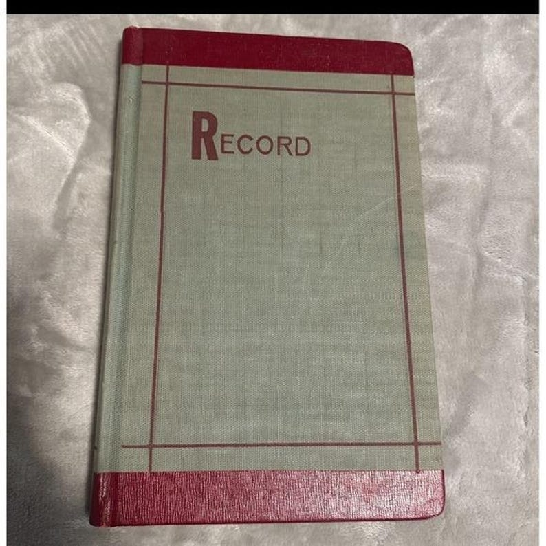 Vintage National "end-bound" Account Book No.28992 Blank Record Ledger ...