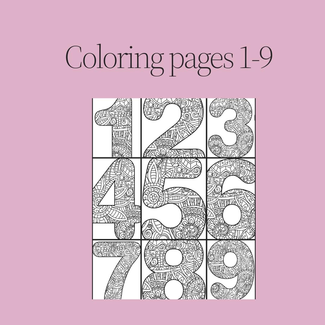 Printable Coloring Pages for Kids Ages 1–9 - Etsy