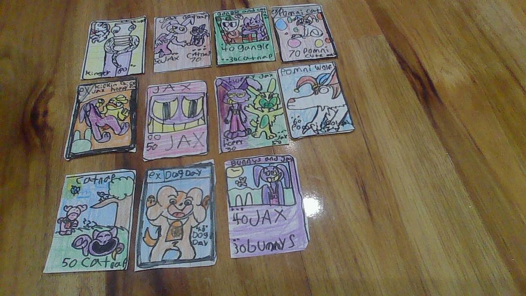 Smiley Critters and the Amazing Digital Circus Cards - Etsy