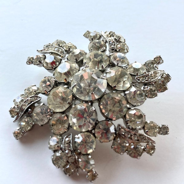 Weiss Rhinestone Brooch - Etsy