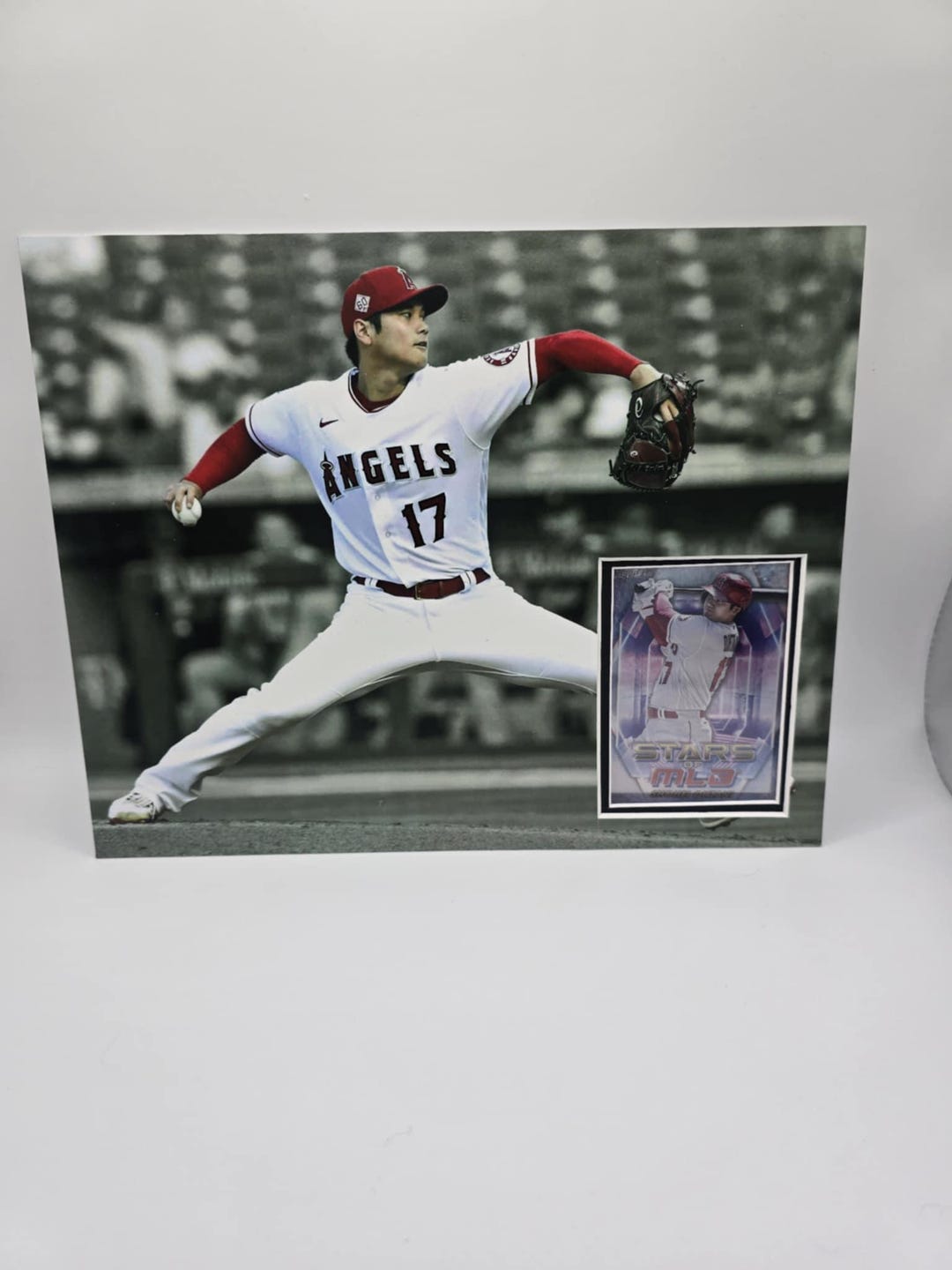 Shohei Ohtani 8x10 Baseball Card Frame Wall Art Display Los Angeles ...