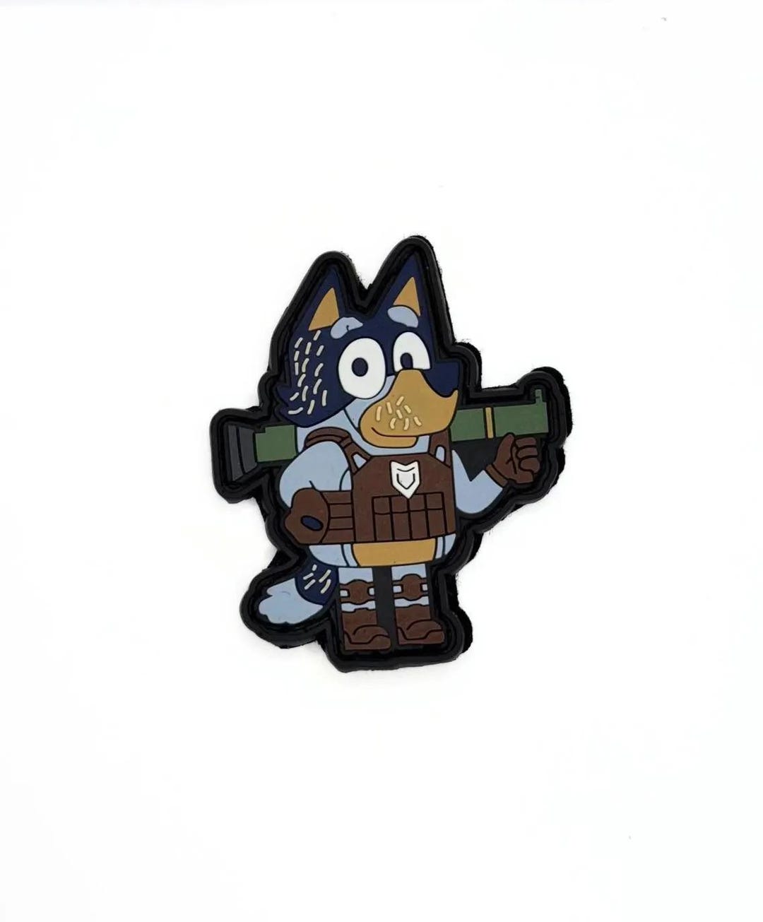 Bluey Tactical Moral Patch PVC Velcro Hook Loop - Etsy