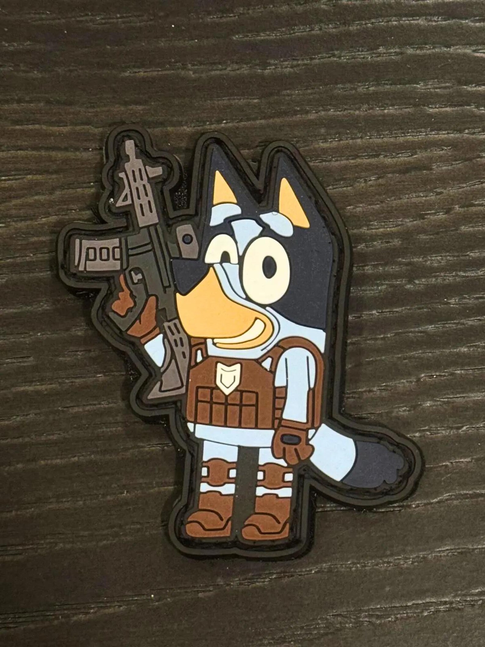 Bluey Inspired Tactical Morale Patch PVC Velcro Hook and Loop - Etsy