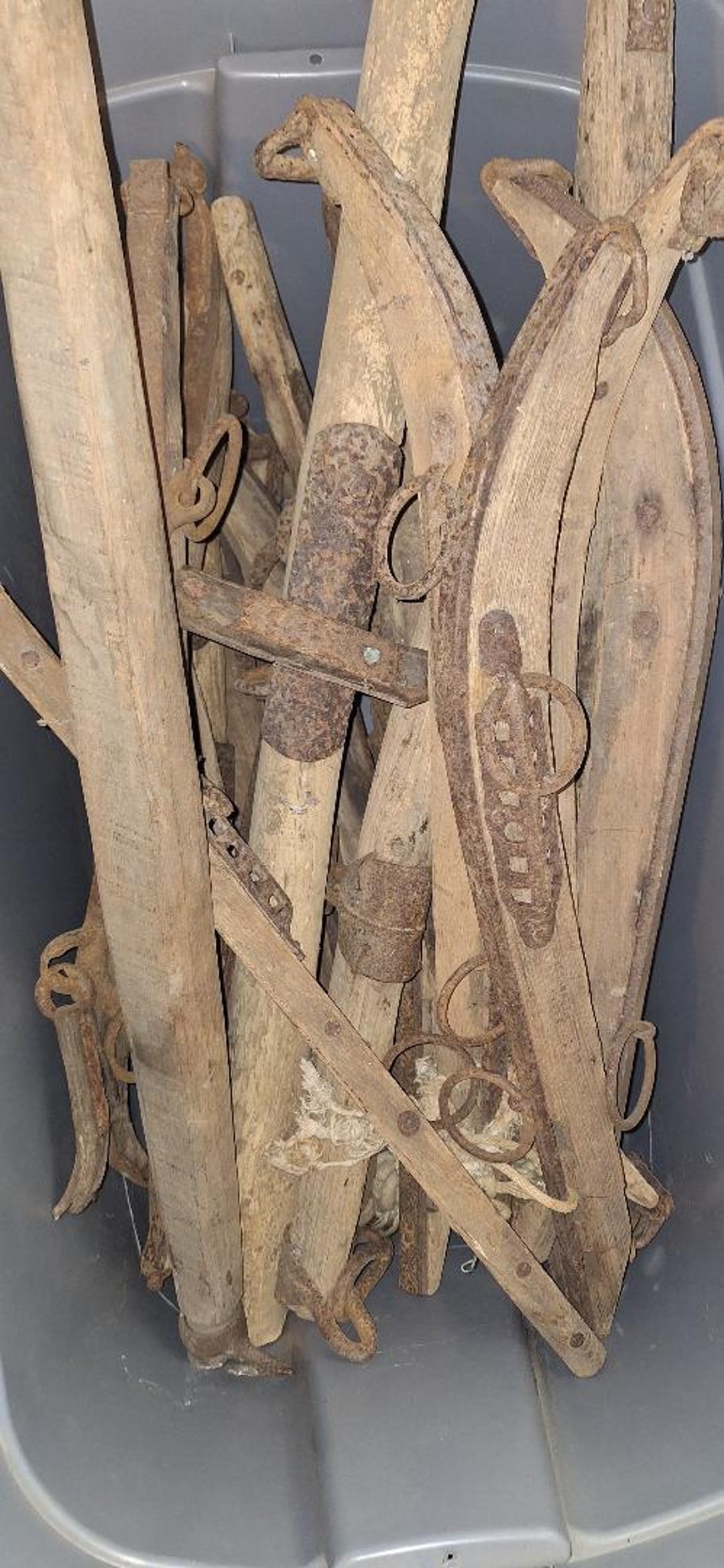 Single Tree Wood & Cast-iron Mule Yokes - Etsy