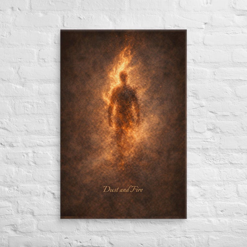 Rumi Dust and Fire Art Print – Sufi Spiritual Wall Art on ...