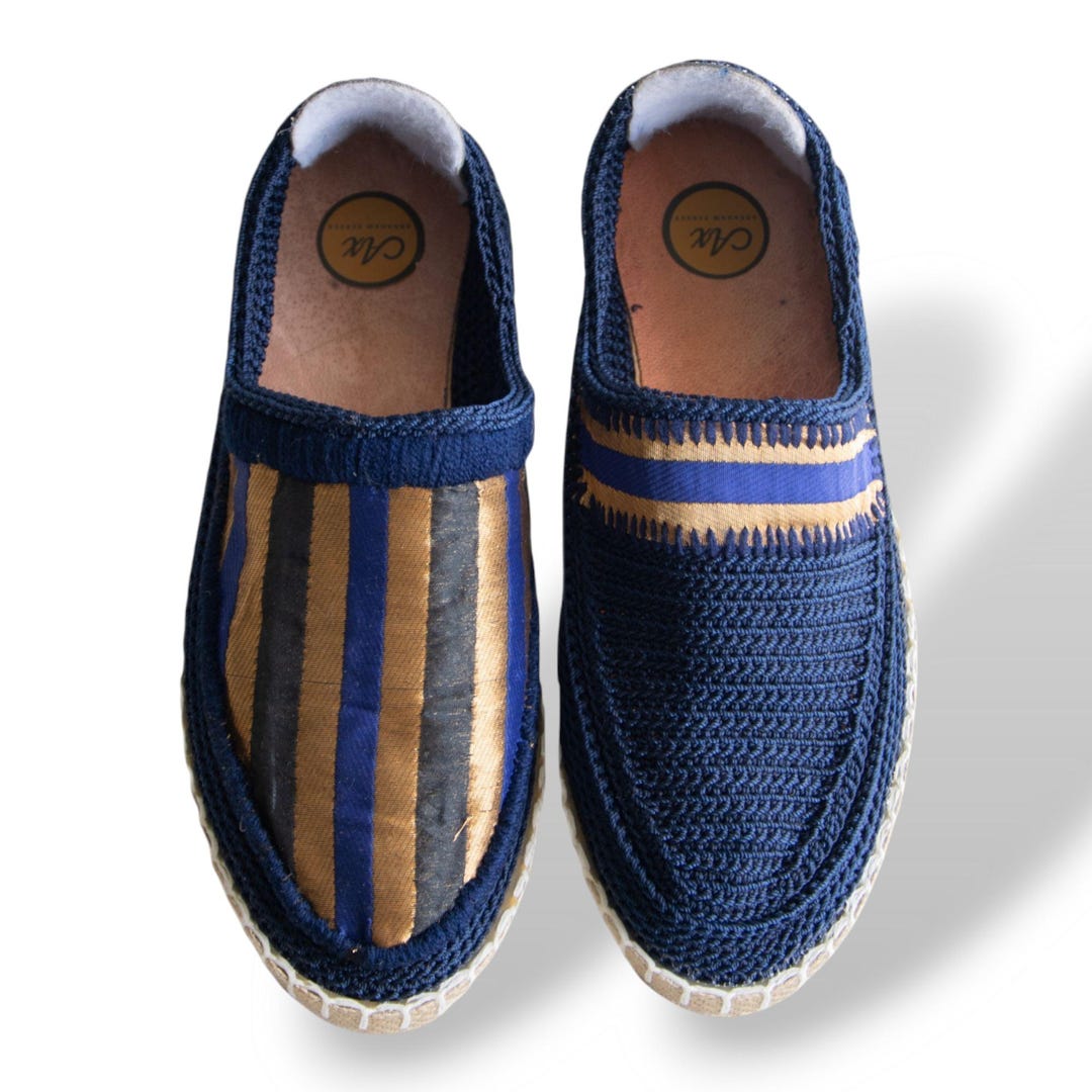Handmade Cotton Giveh Shoes: Persian Summer Slippers, Artistic Comfort ...