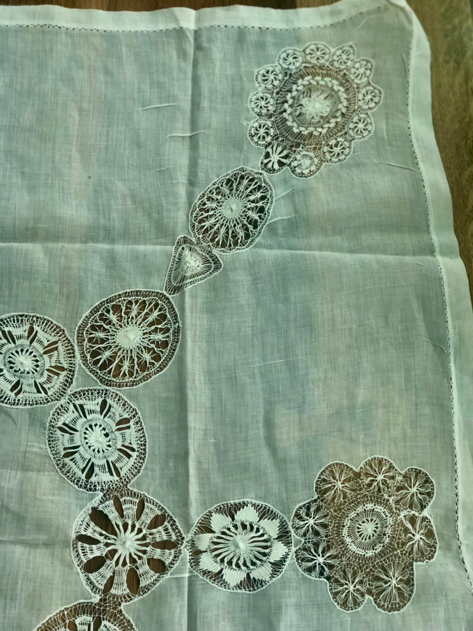 Antique Tablecloth - 1900 Tablecloth - Vintage Tablecloth - Whitework ...