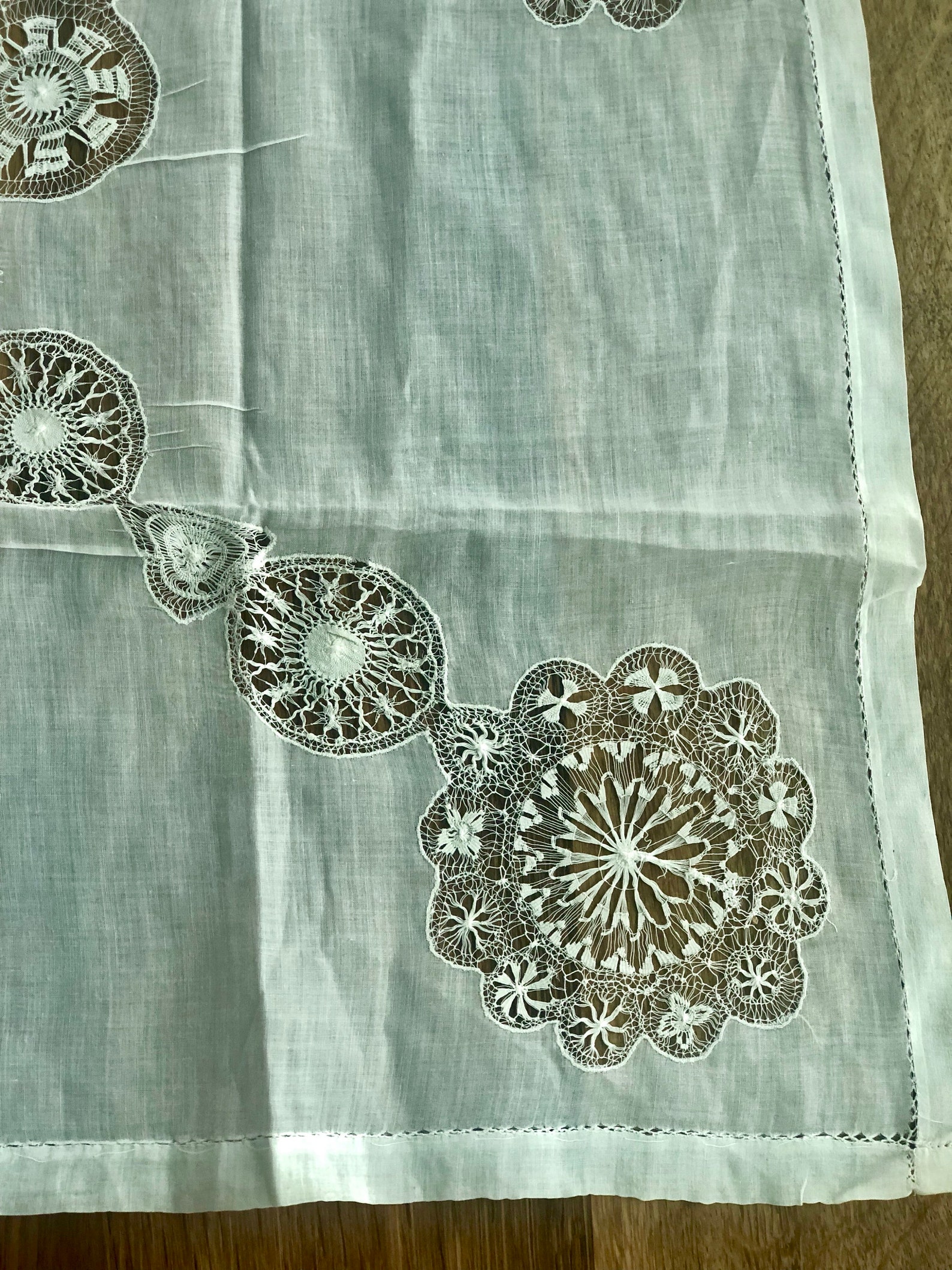Antique Tablecloth - 1900 Tablecloth - Vintage Tablecloth - Whitework ...