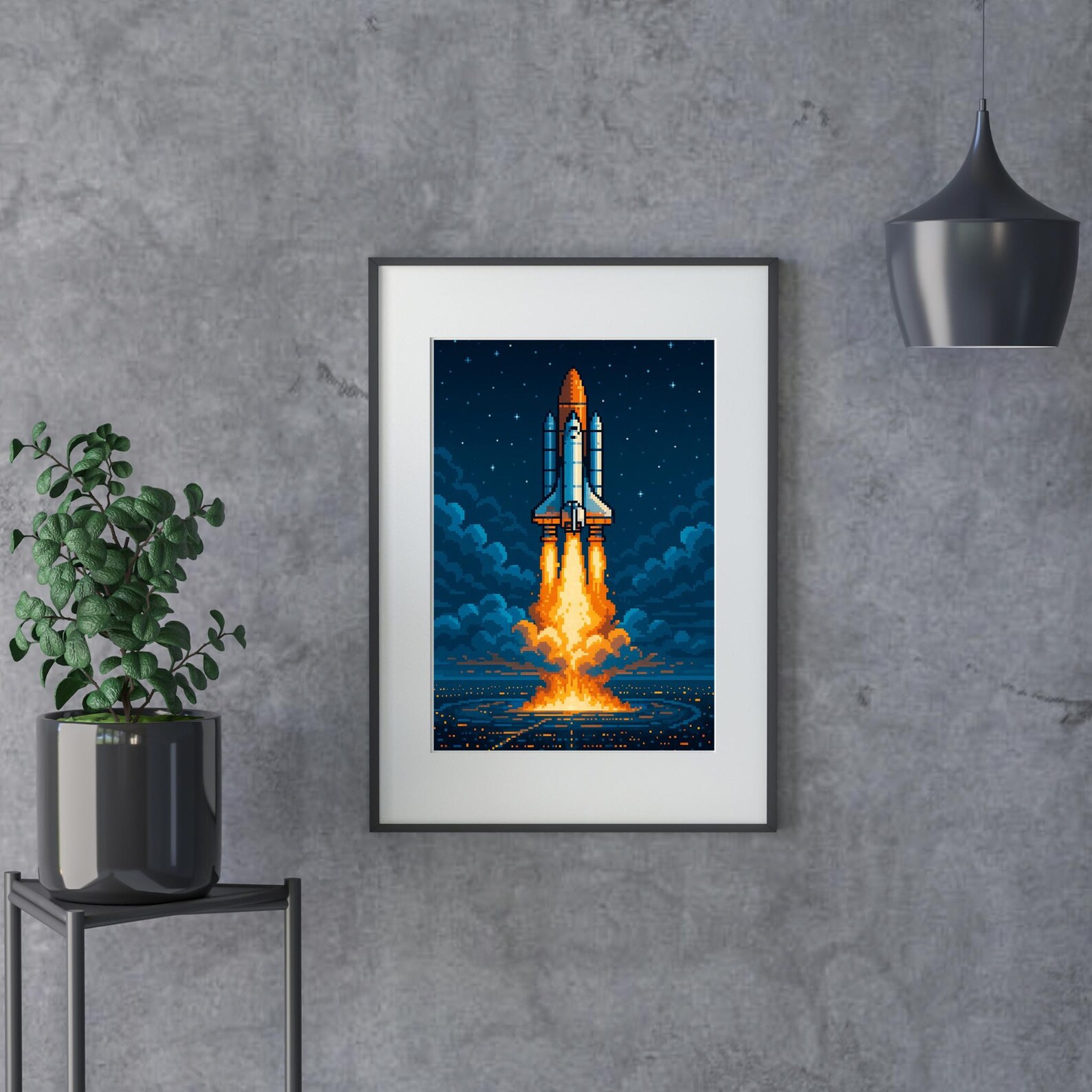 Stellar Odyssey | 5-piece Space Pixel Art Print Set | Digital Download ...