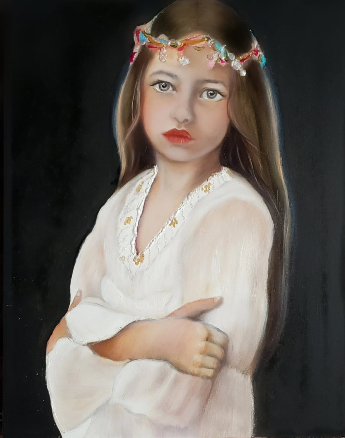 Isabella, Original Oil Painting Small Artwork Portrait Study of a ...