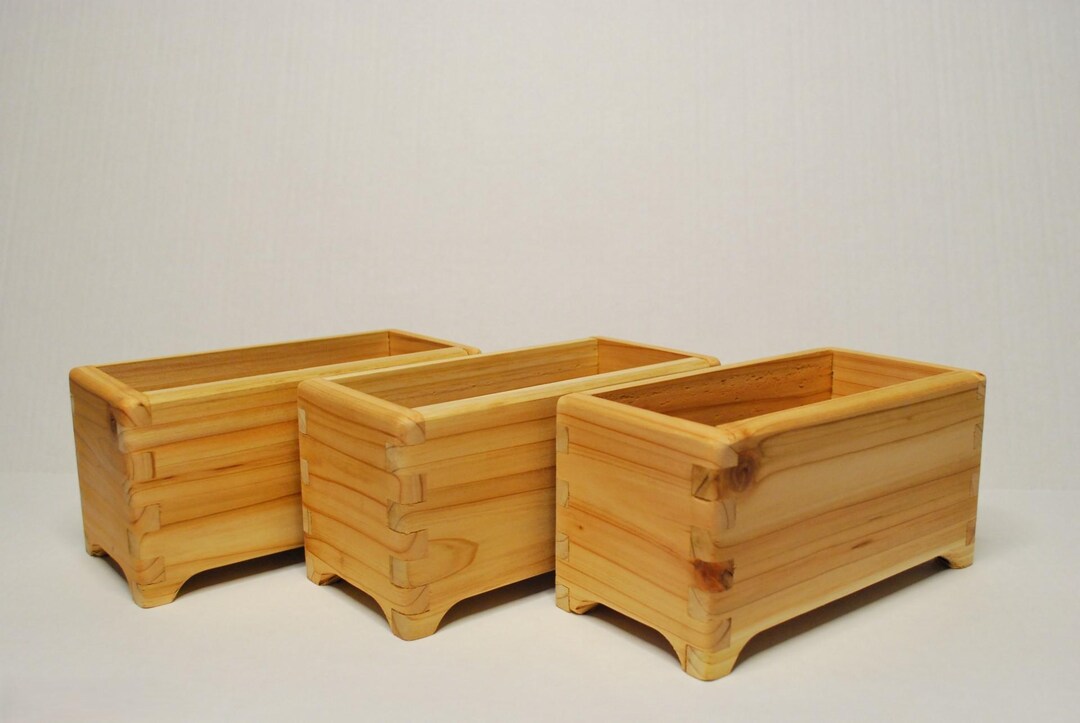 Handmade Rectangular Cedar Planter Box - Etsy