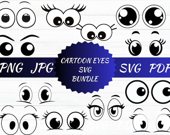 Eyes SVG, Eyelashes Svg, Eye Clipart, Eyelashes Clipart, Cute Eyes Cut ...
